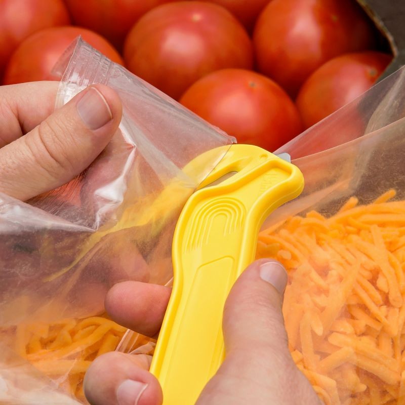 Cutter de hoja oculta para corte de bolsas - Prevenwork
